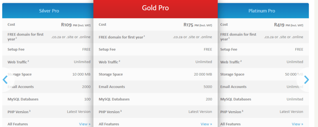 Website hosting Afrihost Packages (Updated 2024)
